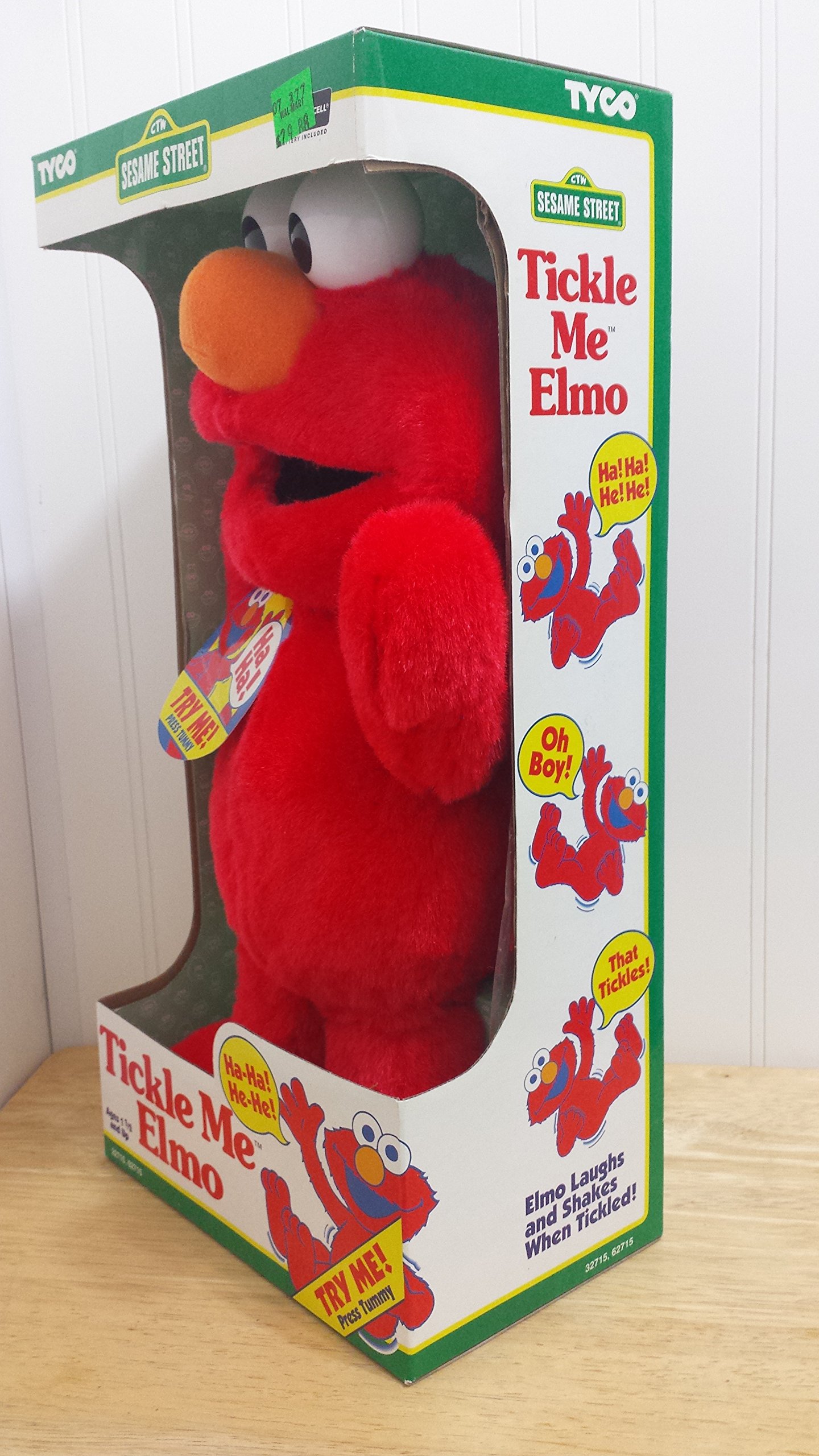 Jim Henson Productions, Inc. Tickle Me Elmo Original 1995 Vintage Plush Doll by Tyco