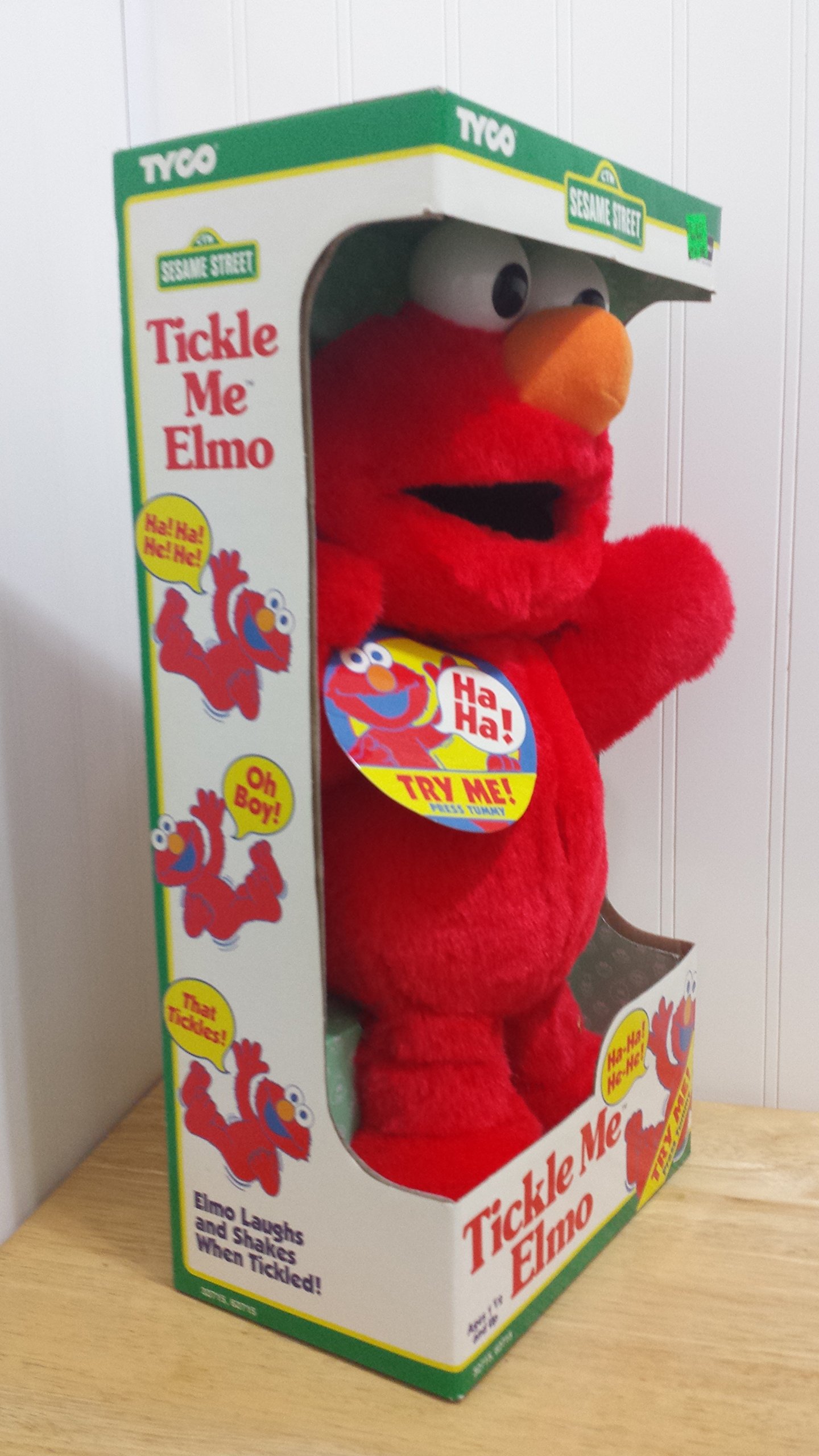 Jim Henson Productions, Inc. Tickle Me Elmo Original 1995 Vintage Plush Doll by Tyco