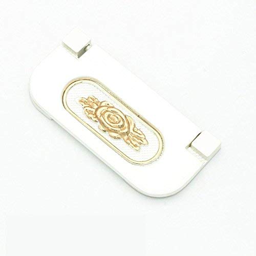 LMZJLU Simple Modern Invisible Cabinet Handle with Rose Pattern Cupboard Pulls Drawer Handles Office Furniture Hardware Concealed Handle- 10pcs