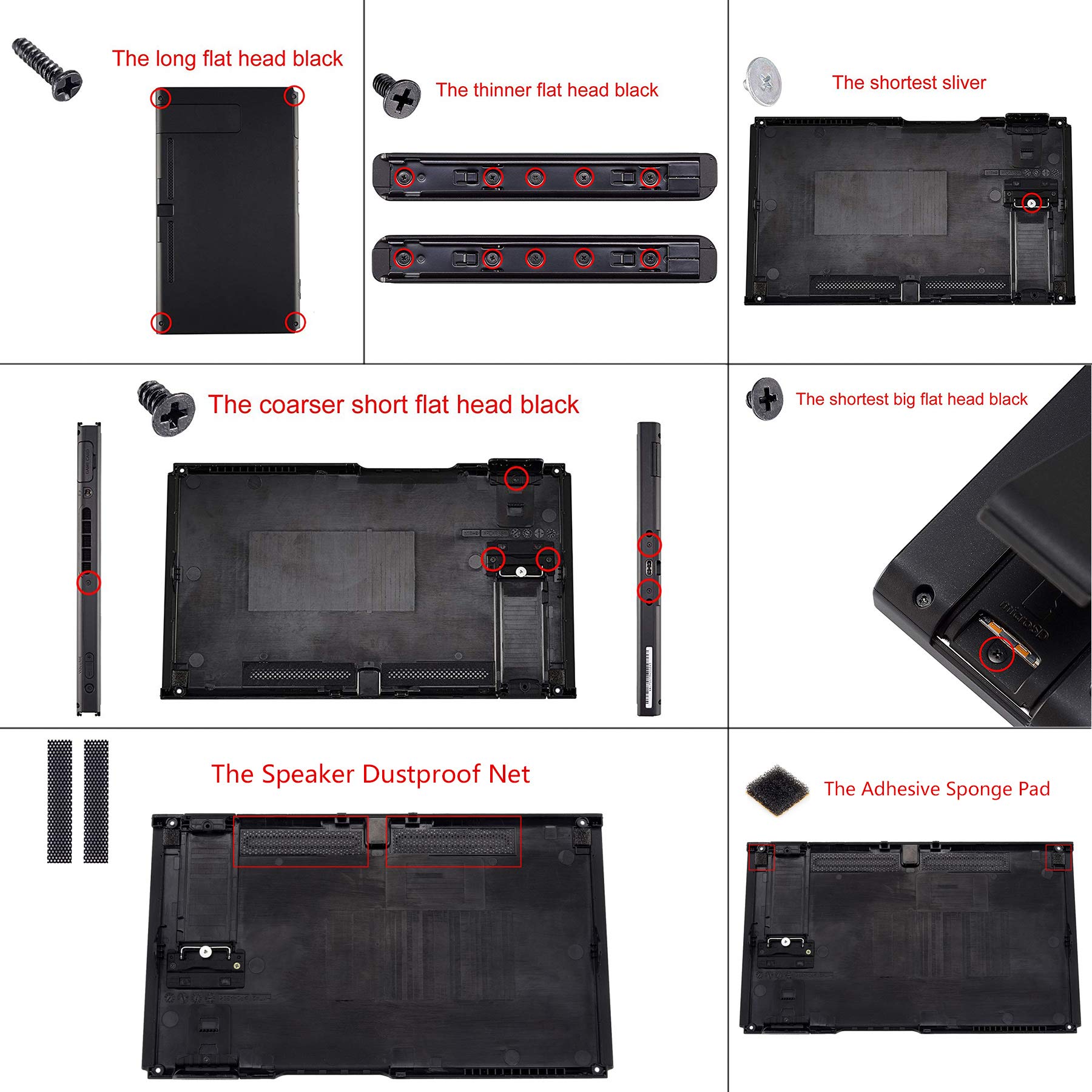 eXtremeRate Splattering Paint Replacement Full Set Shell for Nintendo Switch & Switch Pro Controller