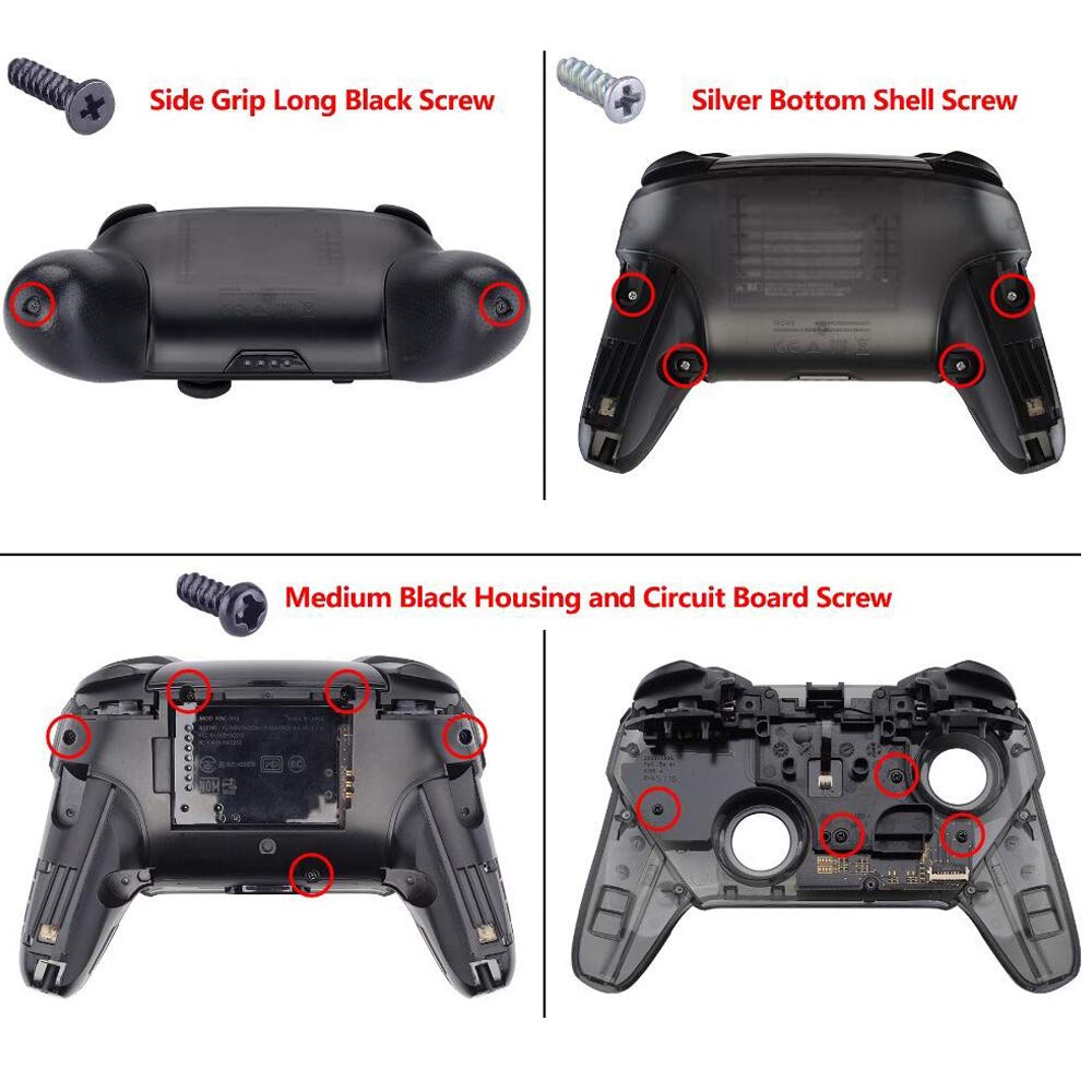 eXtremeRate Splattering Paint Replacement Full Set Shell for Nintendo Switch & Switch Pro Controller