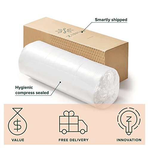 Zinus 6 Inch Green Tea Memory Foam Mattress / CertiPUR-US Certified / Bed-in-a-Box / Pressure Relieving, Twin, White