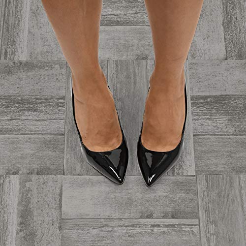 FloorPops FP3292 Vanleer Peel & Stick Floor Tiles, Grey