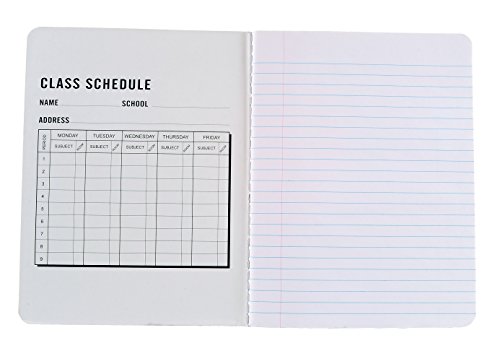 4-Pack Composition Notebook, 9-3/4" x 7-1/2", Wide Ruled, 100 Sheet (200 Page) - 18 Piece School Combo Pack, Pens - Highlighters - Mechanical Pencils - Refills (4 Composition Notebooks, 18 Combo Pack)