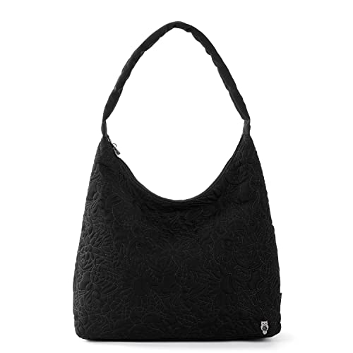 Sakroots Womens Eco-twill Atlas Hobo in REPREVE Eco Twill, Quilted Black Spirit Desert, One Size US