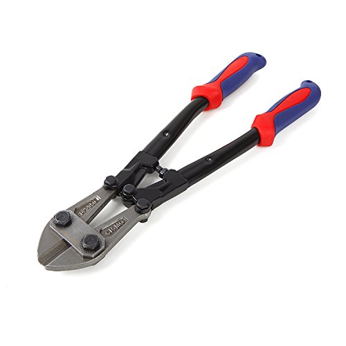 RIDGID 14228 Model S30 Heavy-Duty Bolt Cutter, 31β, Red & WORKPRO W017004A Bolt Cutter, Bi-Material Handle with Soft Rubber Grip, 14", Chrome Molybdenum Steel Blade