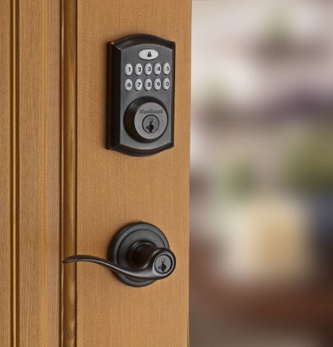 Kwikset 99130-003 SmartCode 913 Non-Connected Keyless Entry Electronic Keypad Deadbolt Door Lock Featuring SmartKey Security, Traditional Venetian Bronze