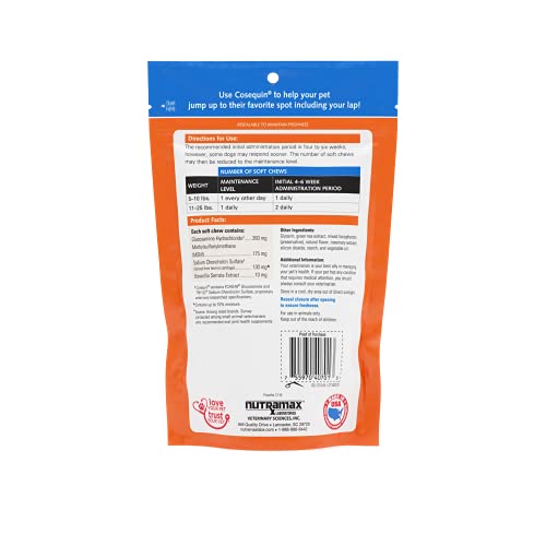 Nutramax Laboratories Cosequin Plus MSM & Boswellia Mini Sized Soft Chews