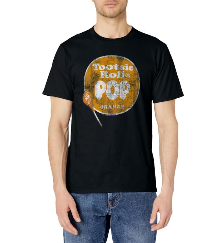 Tootsie Roll Pop Logo Orange T-Shirt