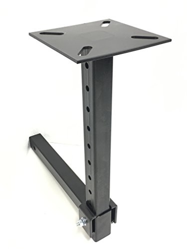 RIDGID 40195 Model BC410 Top Screw Bench Chain Vise, 1/8-inch to 4-inch Bench Vise & MaxxHaul 80356 Hitch Mount Vise Plate/Holder (with Adjustable Height)