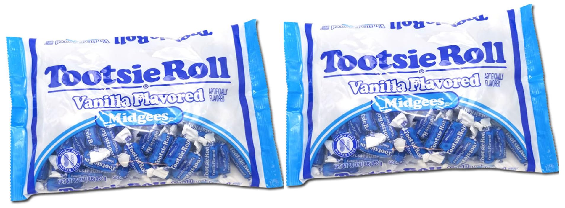 Vanilla Tootsie Roll Midgees Limited Edition 16 Oz 2 Pack