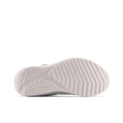 New Balance Girls Dynasoft Reveal V4 Boa, White/Silver Metallic/Iridescent, 2 Little Kid