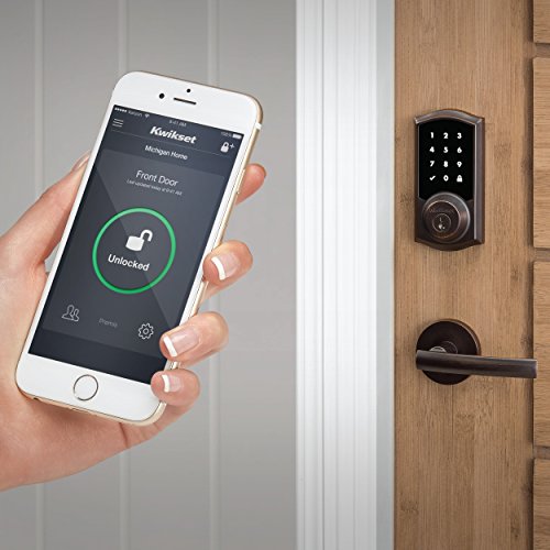 Kwikset Premis Touchscreen Smart Lock Electronic Deadbolt, Works with Apple HomeKit via Apple HomePod or Apple TV, in Venetian Bronze
