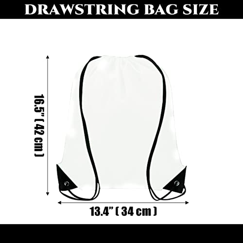 RLGPBON 12/24/48 Pack Drawstring Backpack Bulk Sport Bags Cinch Sack with String DIY Gym Sports Sackpack for Women Men