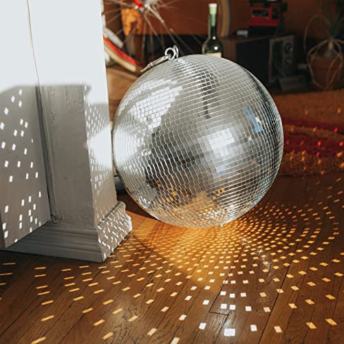 Art3dwallpanels Self-Adhesive 1888 Pieces Glass Mirror Mosaic Tiles Small Square Mirror Tiles Sticker for DIY Craft Decoration, Disco Ball Mirror Tiles for Party (Silver)