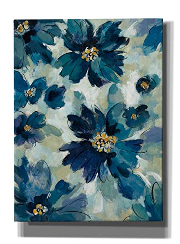 Epic Graffiti 'Inky Floral I' by Silvia Vassileva, Canvas Wall Art, 40"x54"