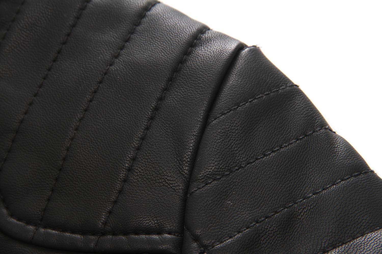 LJYH Boys' Faux Soft Leather Jackets Children Biker Outerwear Coats Black 5/6yrs