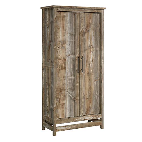 Sauder Granite Trace Storage Cabinet, L: 35.2" x W: 16.26" x H: 71.97", Rustic Cedar finish