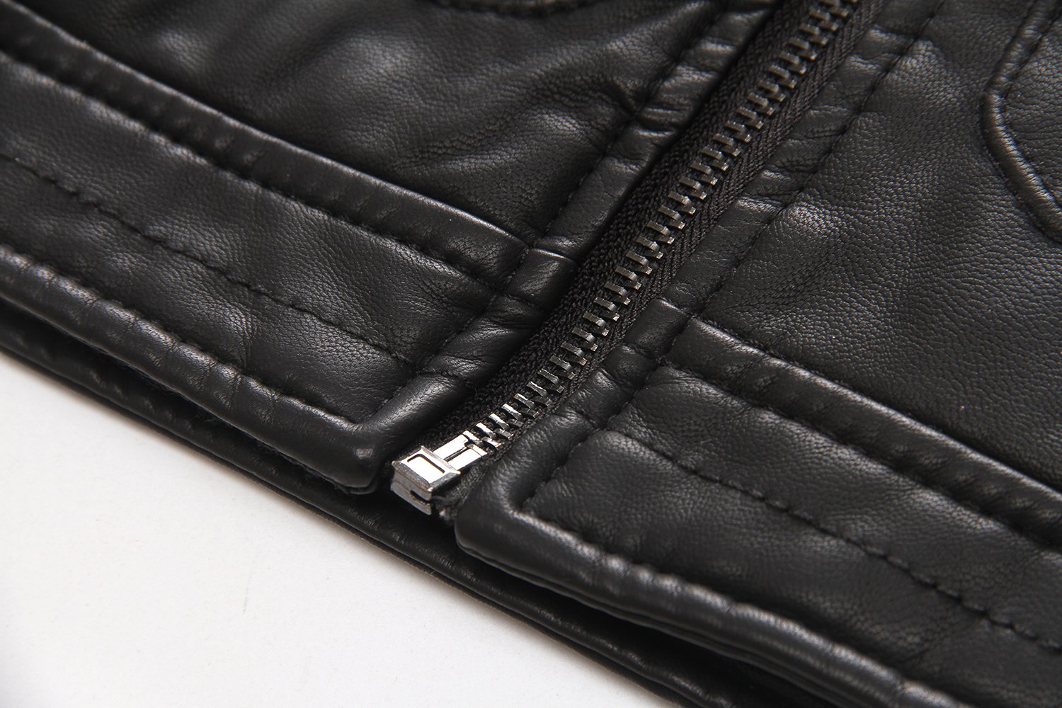 LJYH Boys' Faux Soft Leather Jackets Children Biker Outerwear Coats Black 5/6yrs