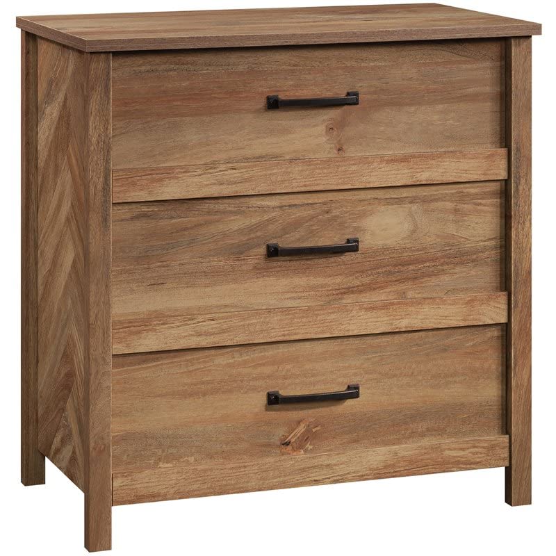 Sauder Cannery Bridge 3-Drawer Bedroom Chest in Sindoori Mango, Sindoori Mango Finish