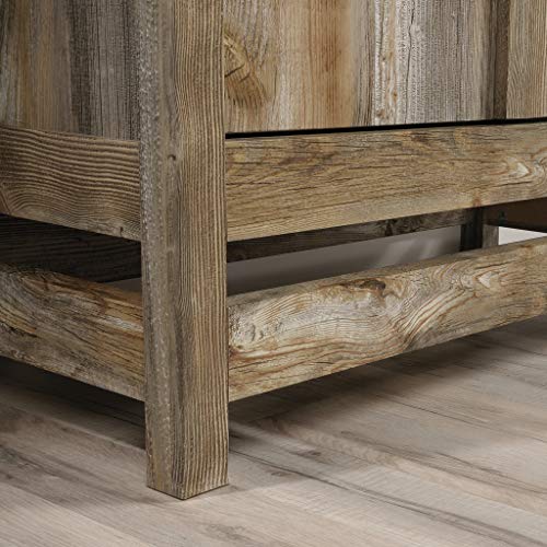 Sauder Granite Trace Storage Cabinet, L: 35.2" x W: 16.26" x H: 71.97", Rustic Cedar finish