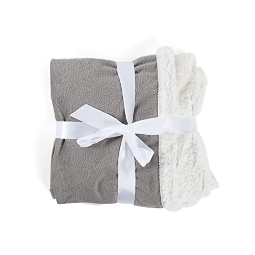 Best Friends by Sheri Premium Self-Warming Ilan Microfiber Faux Fur Pet Throw Blanket 40x50 in Grey