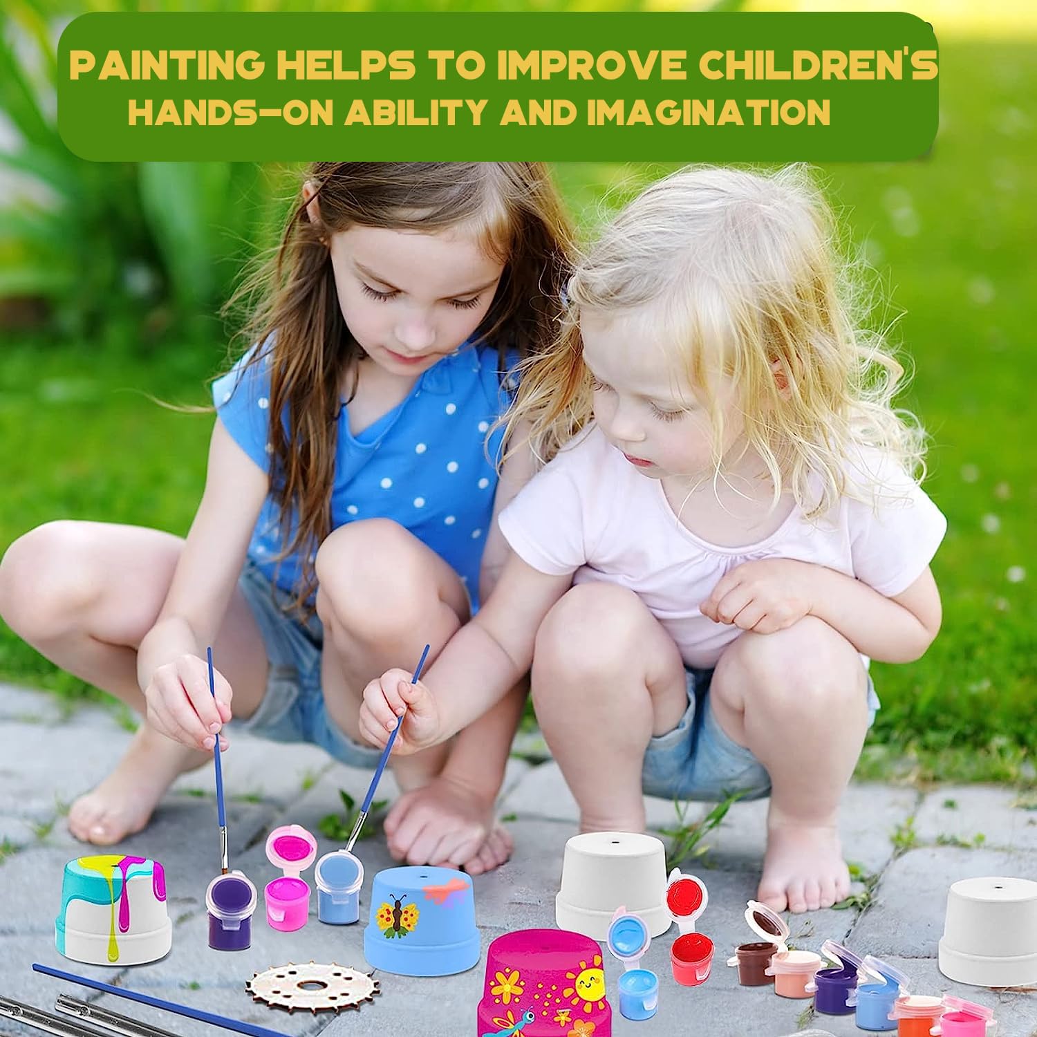 140 Pcs Mini Acrylic Paint Set for Kids, 12 Colors Washable Acrylic Paint Strip with 5 Paint Tray for Kids&Adults Craft Paint, with Mini Paint Strips for Easter Eggs Art Craft Painting Easter Gifts (COLOR-1(140 PCS))