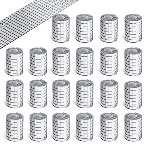 PP OPOUNT 10856 PCS Self-Adhesive Mosaic Tiles for DIY Craft Decoration, Indoor Decoration, DIY Disco Ball, Art Collage(5 x 5 mm)