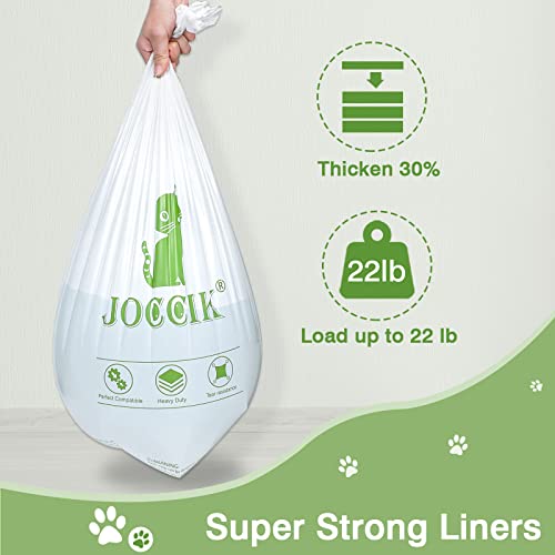 Cat Litter Box Liner Bags Compatible with Self-Cleaning Litter Box Robot 75 Pack, Waste Drawer Liners Heavy Duty White 9-11 Gallons Replacement Bags
