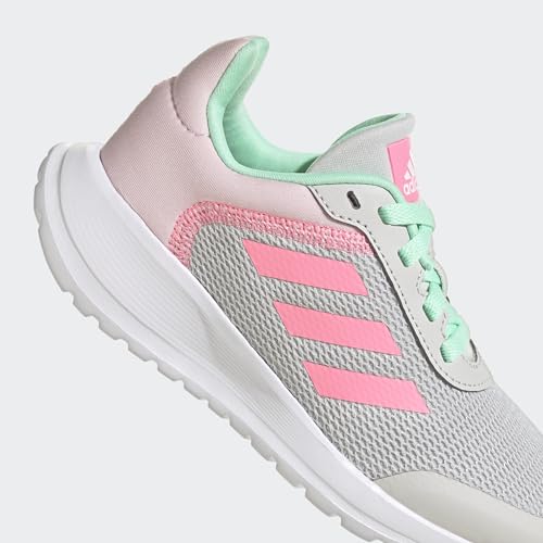 adidas Tensaur Running Shoe, Grey One/Beam Pink/Pulse Mint, 7 US Unisex Big Kid