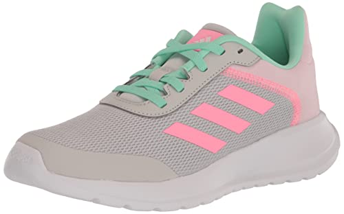 adidas Tensaur Running Shoe, Grey One/Beam Pink/Pulse Mint, 7 US Unisex Big Kid