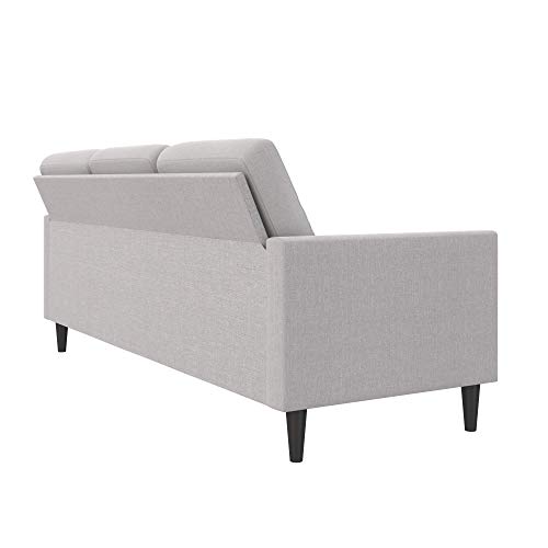 Mr. Kate Winston Sofa Sectional, Light Gray Linen