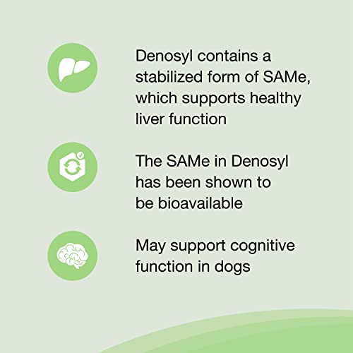 Nutramax Denosyl Liver and Brain Health Supplement for Large Dogs, With S-Adenosylmethionine (SAMe), 30 Tablets