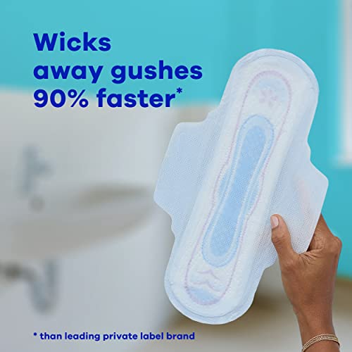 Always Ultra Thin Daytime Pads with Wings, Size 2, Long Super, Unscented, 114 Count
