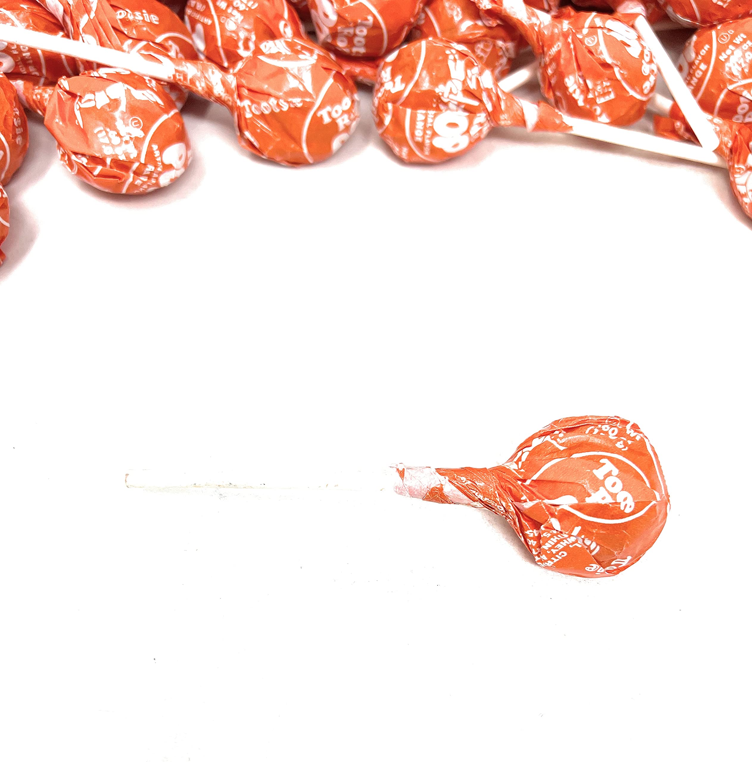 Orange Tootsie Pops Bulk Candy 100 Count Lollipops Suckers Value Pack Aprox. 4.5 lbs (72 Oz)