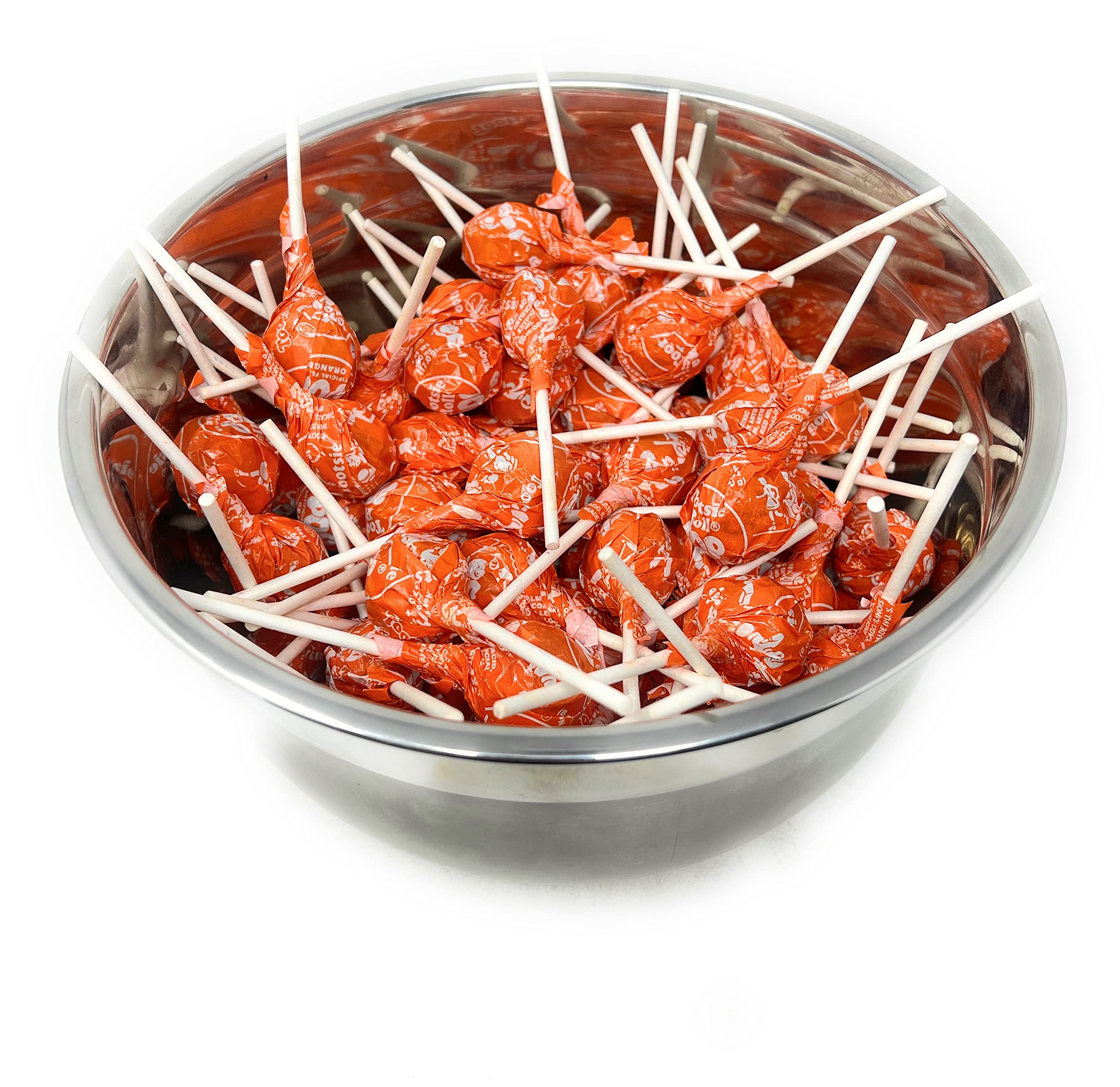 Orange Tootsie Pops Bulk Candy 100 Count Lollipops Suckers Value Pack Aprox. 4.5 lbs (72 Oz)