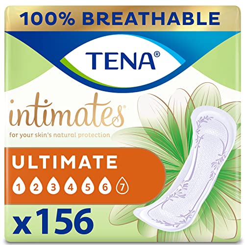 TENA Incontinence Pads, Bladder Control & Postpartum for Women, Ultimate Absorbency, Regular Length, Intimates - 156 Count