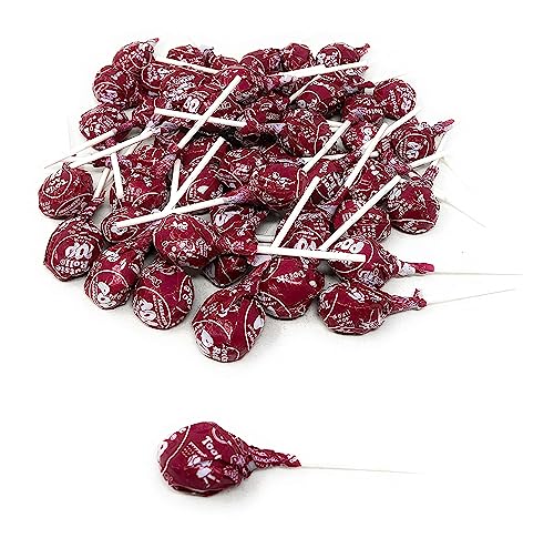 Red Raspberry Only Tootsie Pops Bulk Candy 60 Count Lollipops Suckers Variety Value Pack Aprox. 2.5 lbs (40 Oz) Packaging Might Vary