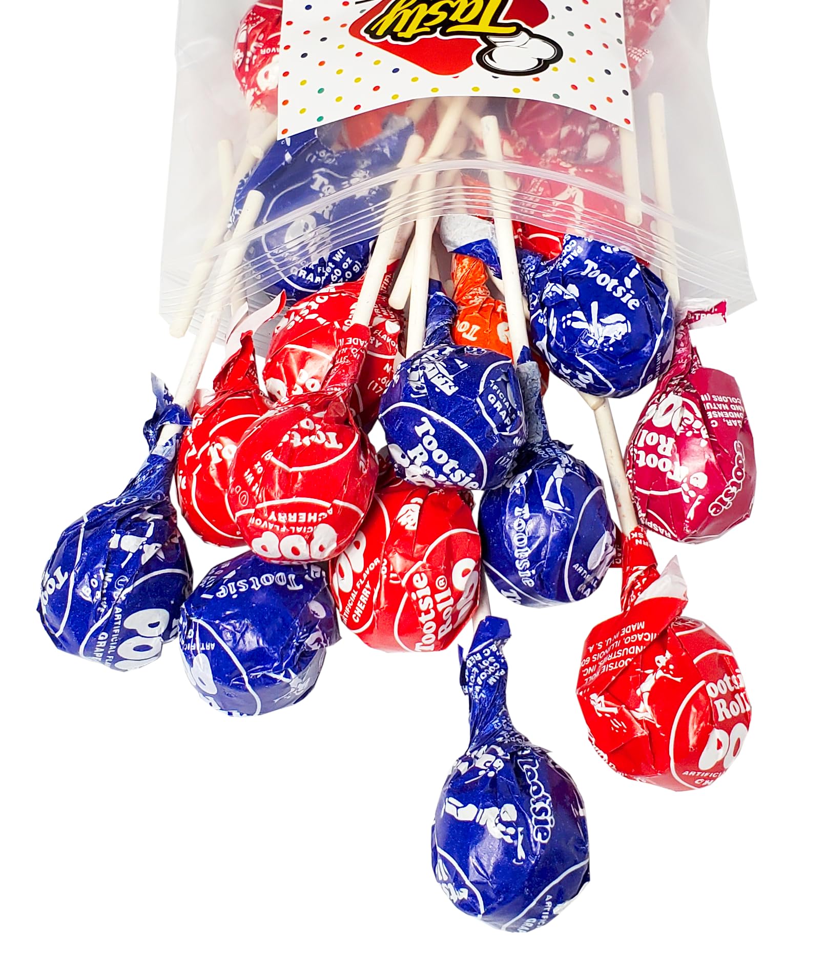 Lollipops Assorted Fruit Flavored Lollipops with Chewy Center Bulk Candy Set by TastyPack, 1lb