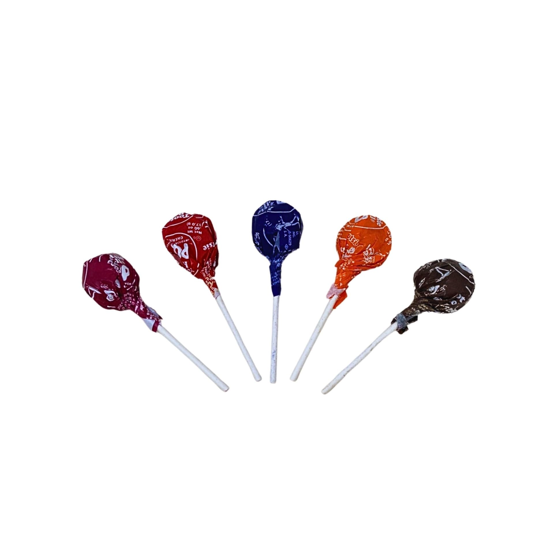 Assorted Fruit Flavored Tootsie Pops 3.5-Lbs- Five Classic Flavors Bulk Pack Of America's Favorite Lollipops - Individually Wrapped (56-Oz)