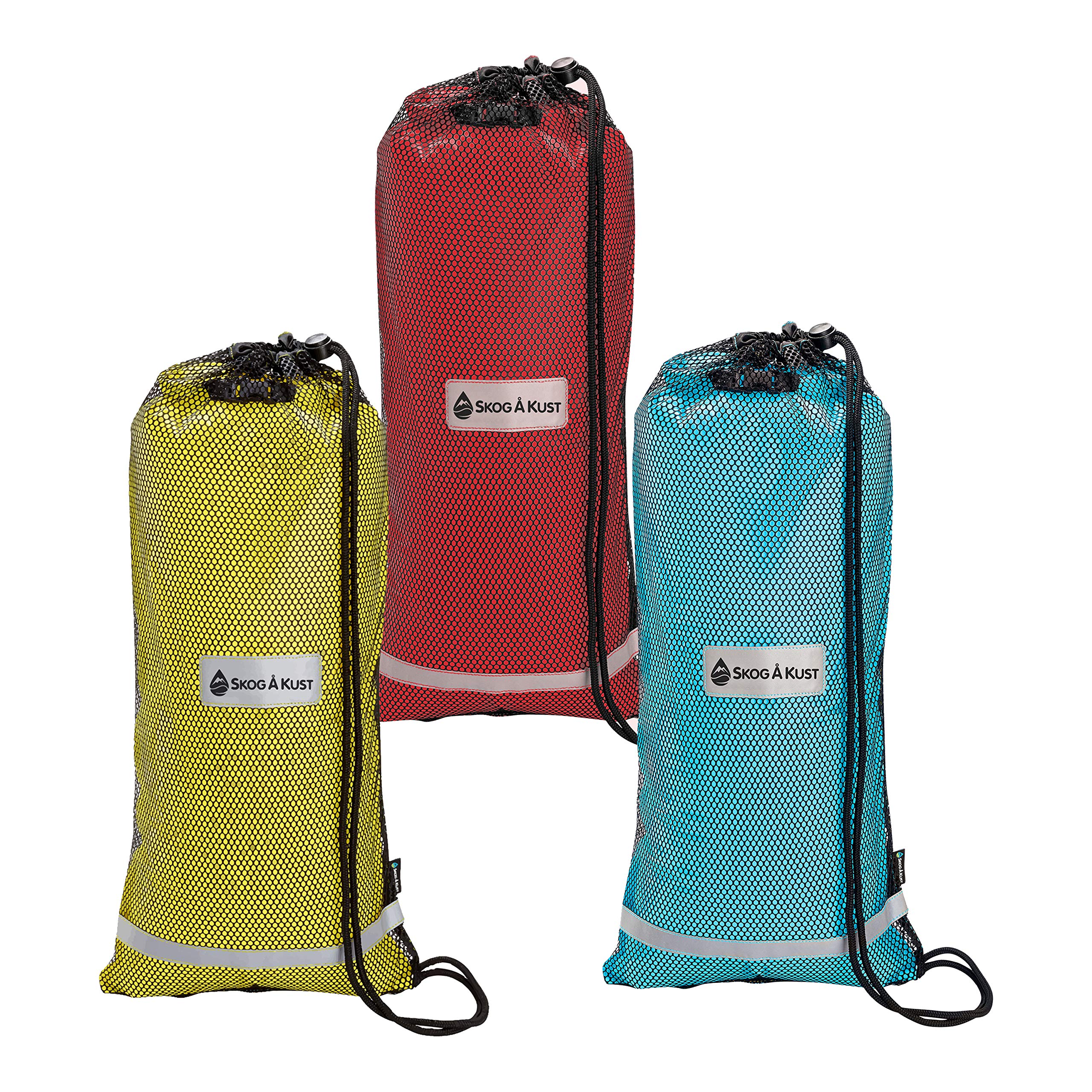Skog Å Kust SnorkelSåk 2-in-1 Mesh Snorkel Bag with Removable Interior Waterproof Dry Bag | Blue