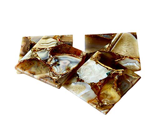 Valentine's Gifts Coaster #4 Dark Brown Agate design Color Coaster Wholesale Price Drink Coaster Tableware Bar Accessories Dinning Tableware