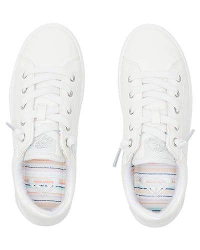 Roxy Girls Rg Sheilahh 2.0 Sneaker, White, 2 Big Kid