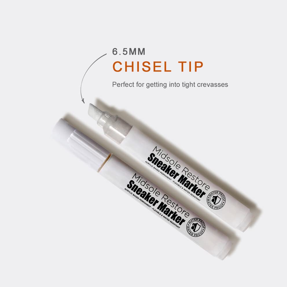 Gold Label Detailing VNDS Midsole Restore Sneaker Marker | Acrylic Based Permanent Paint (White)