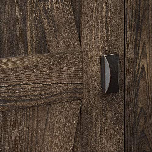 Ameriwood Home Farmington Wide Storage Cabinet, 18", Rustic