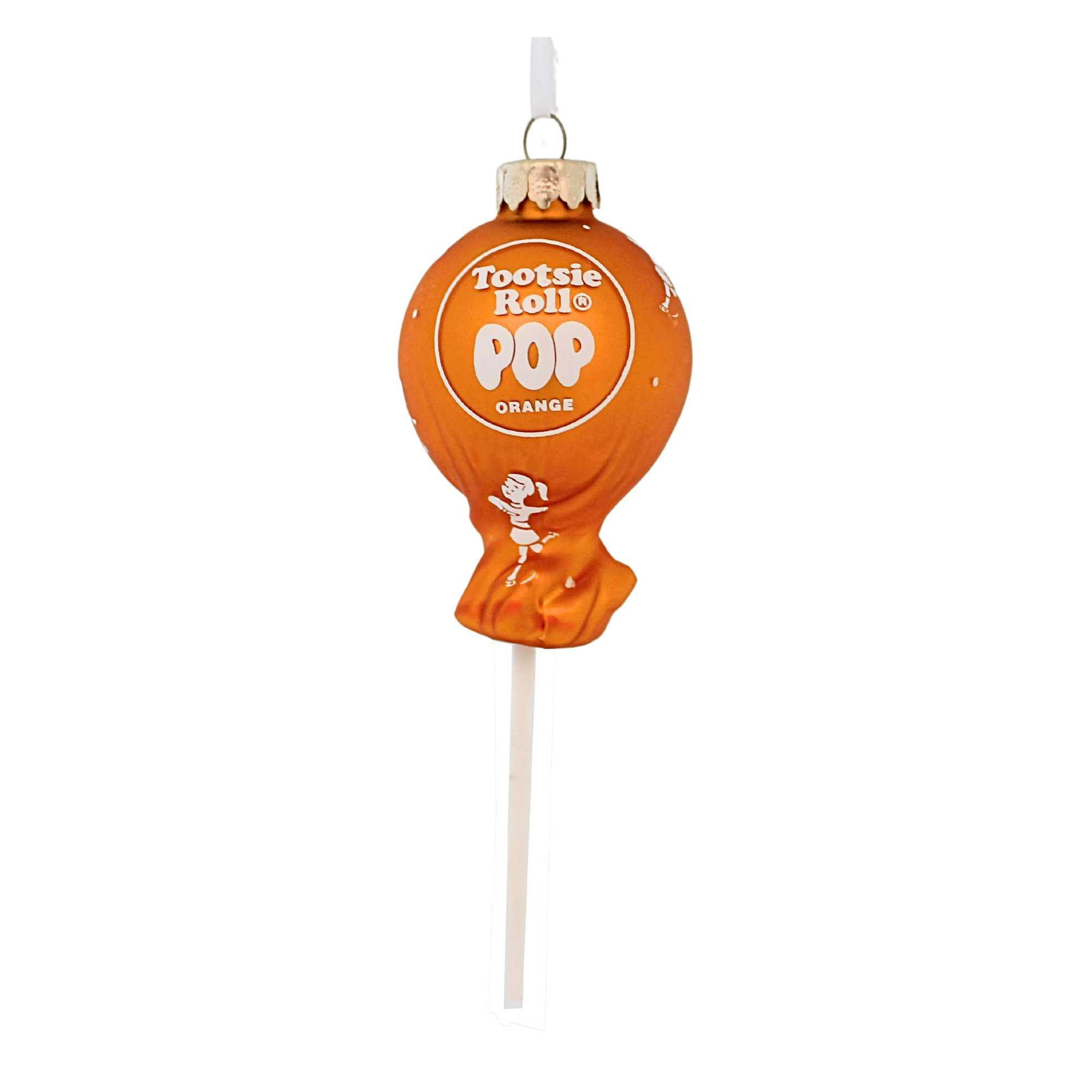 kat + annie Orange Tootsie ROLL POP Ornament