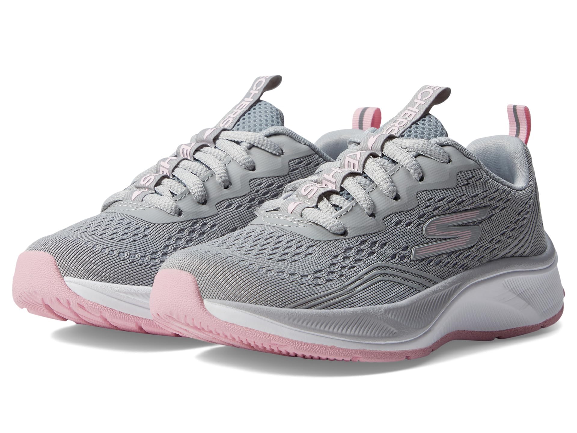 Skechers Kids Girls Skechers Elite Sport-Radian Sneaker, Gray, 2 Little Kid