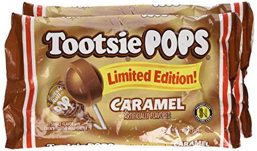 Tootsie POPS Limited Edition Caramel Lollipops 12.6 oz (Pack of 2) 42 TOTAL POPS