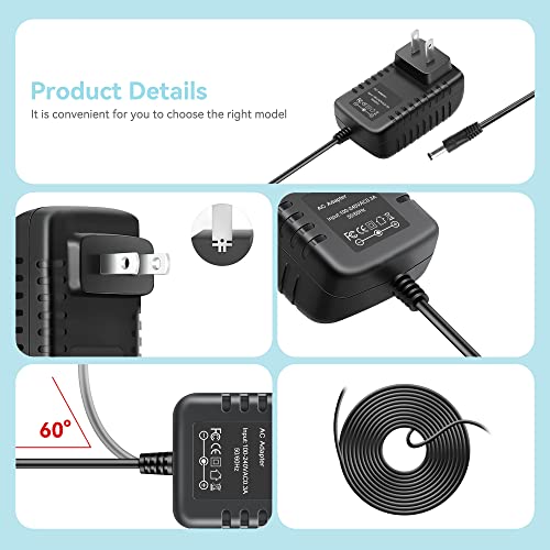 SLLEA 15V AC Adapter Compatible with Cat Open Air Self Cleaning Cat Litter Box Power Cord