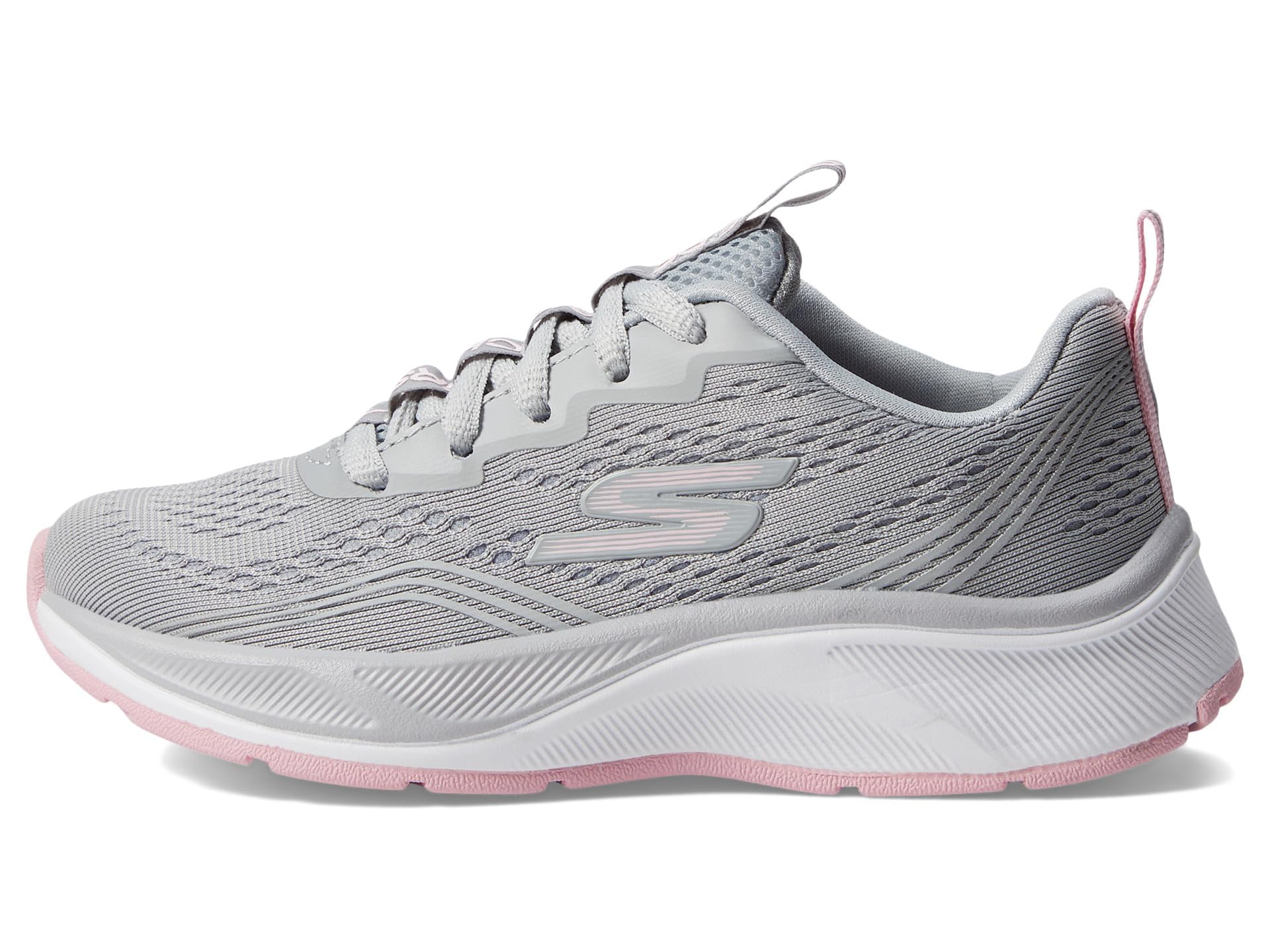 Skechers Kids Girls Skechers Elite Sport-Radian Sneaker, Gray, 2 Little Kid